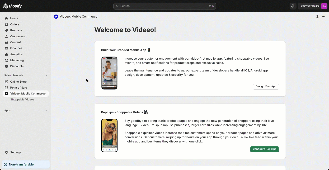 Create a Popclip (Shoppable Video) – Videeo